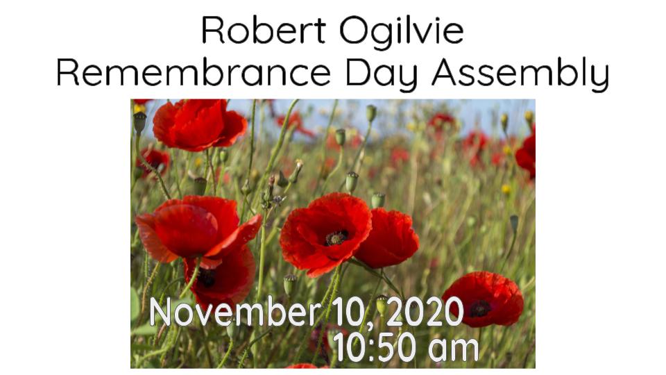 Remembrance Day Assembly - Robert Ogilvie Elementary